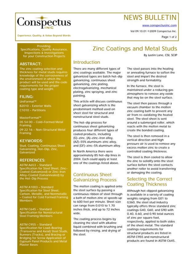 Conspectus News Bulletin Oct. 28, 2009 | PDF