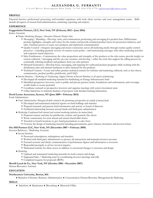 Alexandra_Ferranti Resume 2016 | PDF