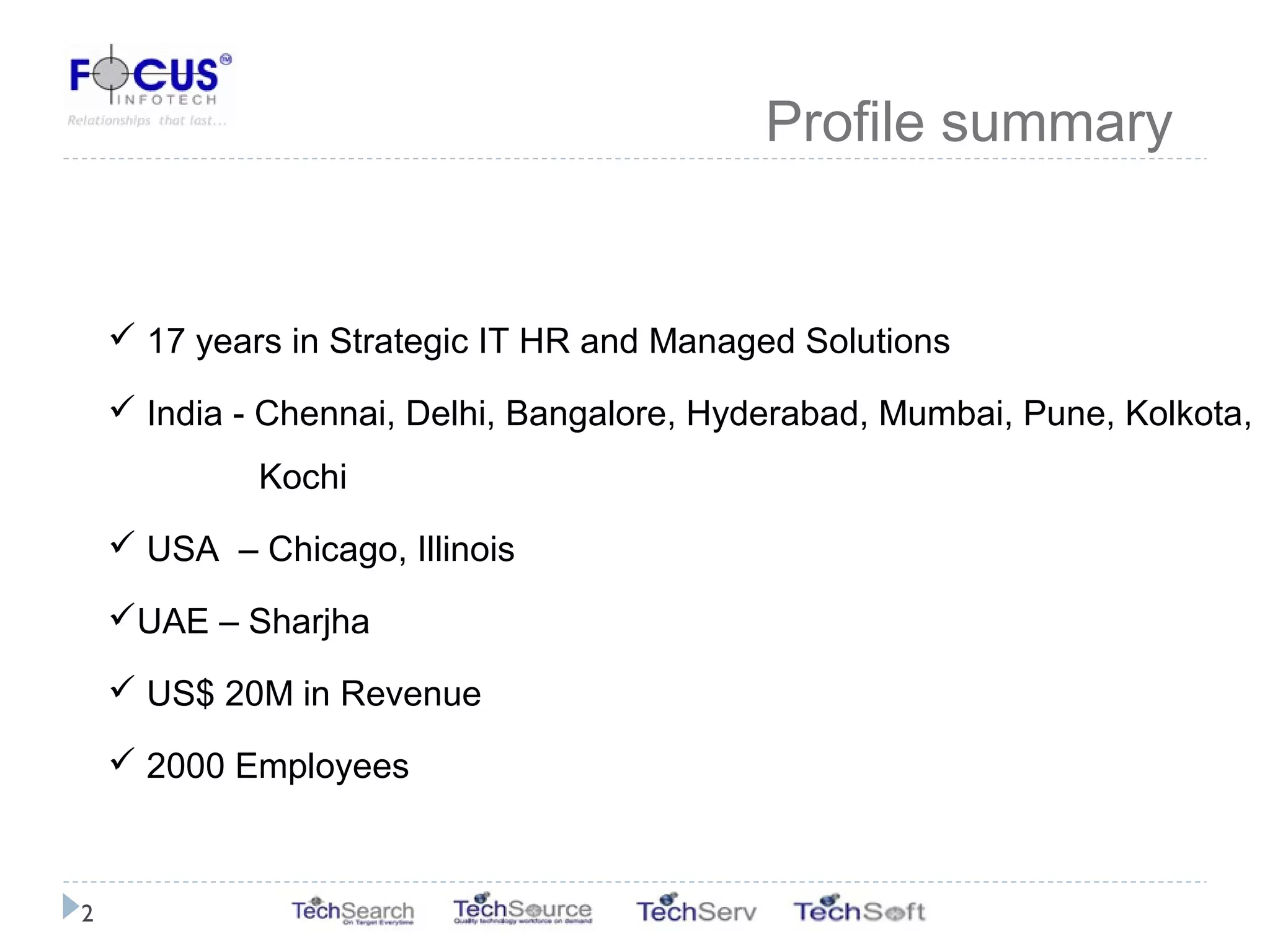 Future Focus Infotech profile | PPT