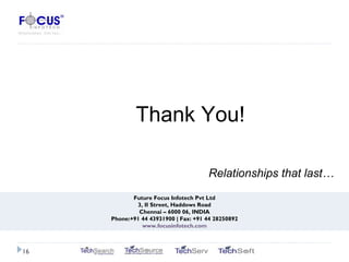 Future Focus Infotech profile | PPT | Human Resources | Business