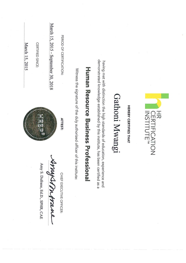 HRBP Certification | PDF