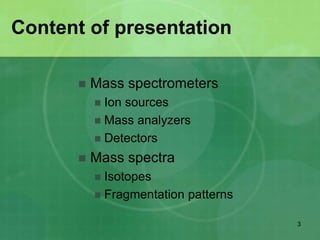 Mass Spectrometry | PPTX