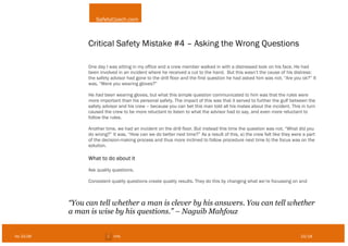 SafetyCoach_Five Critical Mistakes Safety Professionals Make | PPT