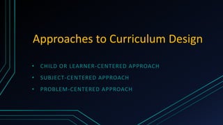 6 features of a curriculum | PPTX