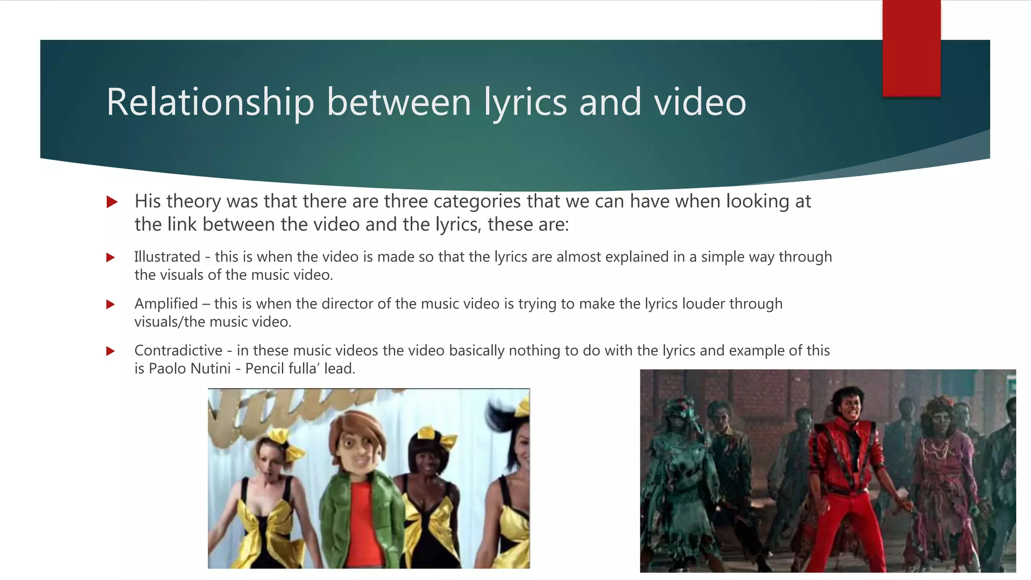 6 features of music videos | PPTX