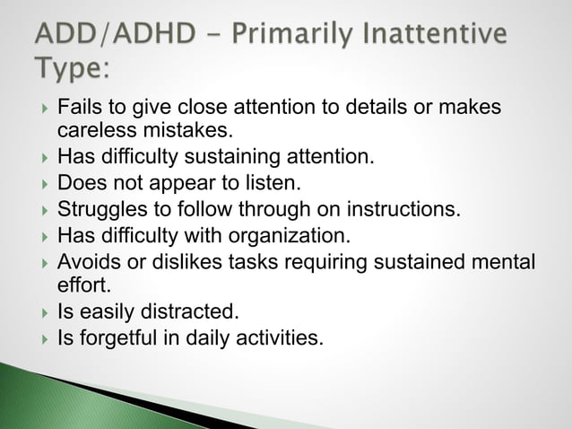 ADHD presentation2 | PPT