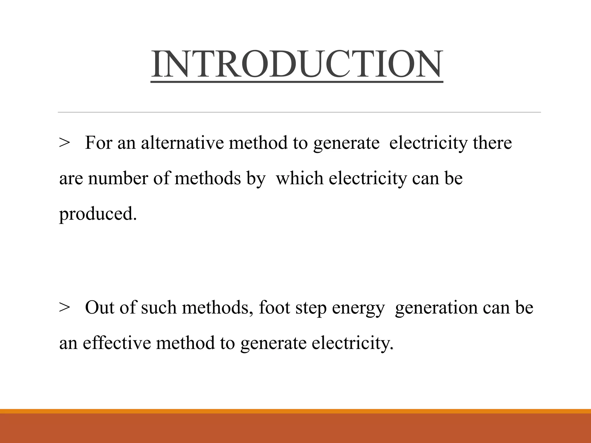 Footstep power generation | PPTX