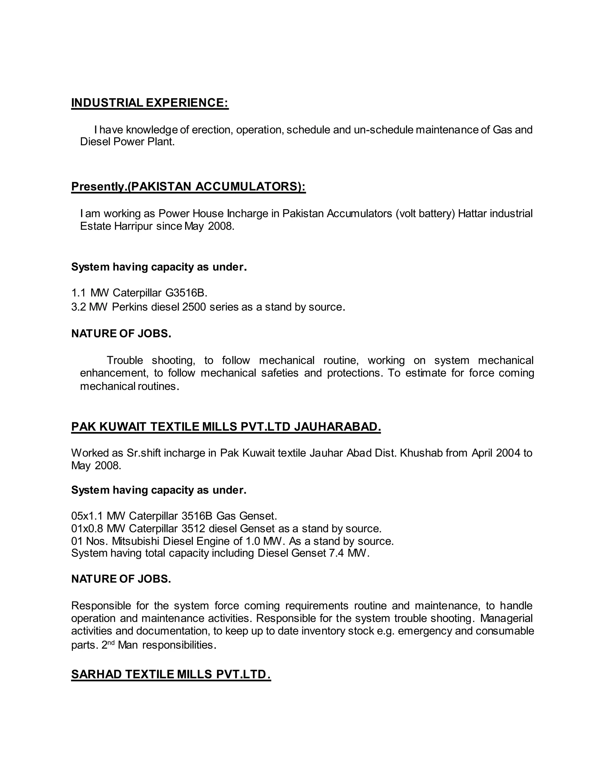 M.azam cv in word. | PDF