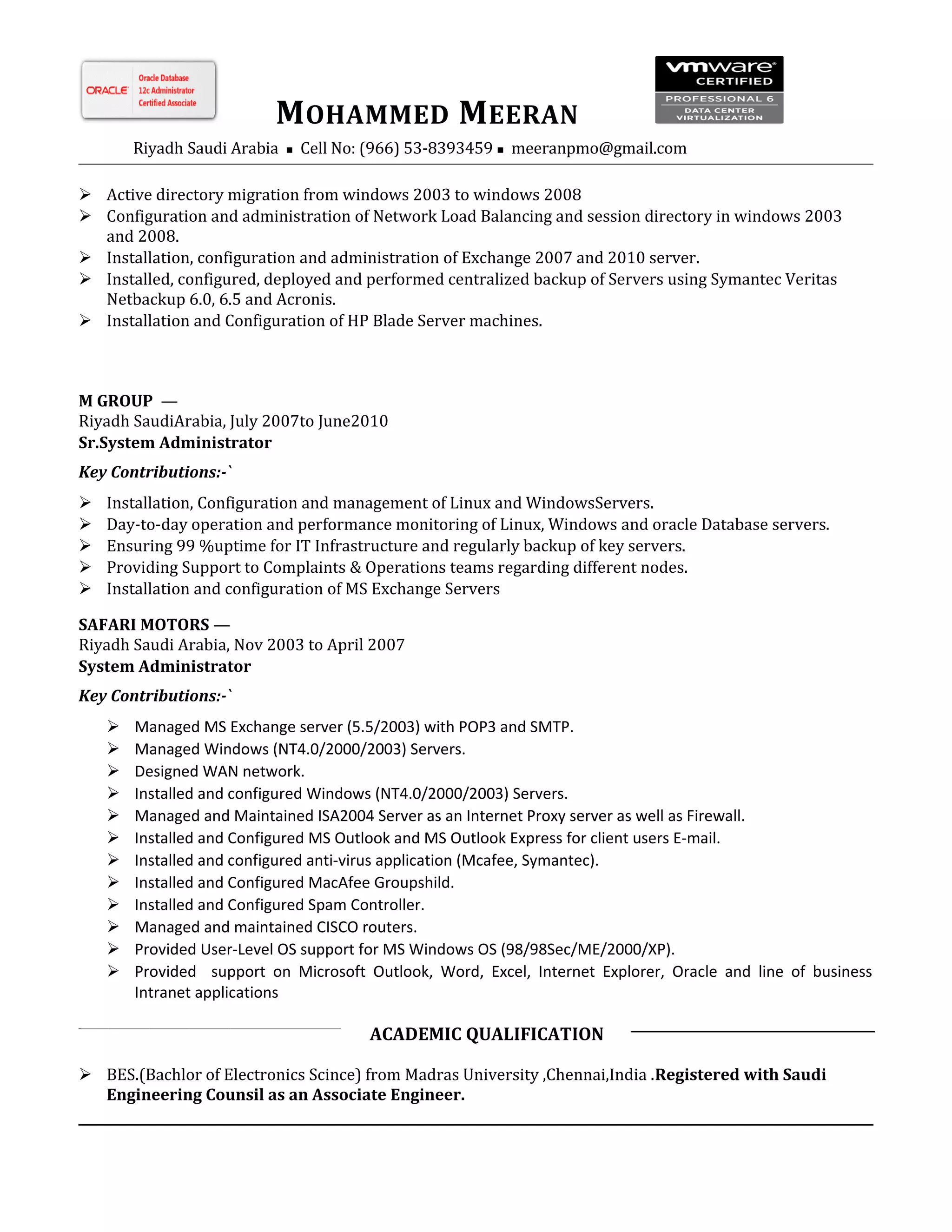 Mohammed Meeran IT | PDF