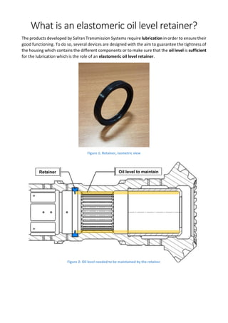 What is an elastomeric oil level retainer | PDF