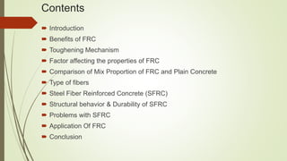 fiber reinforced concrete | PPTX