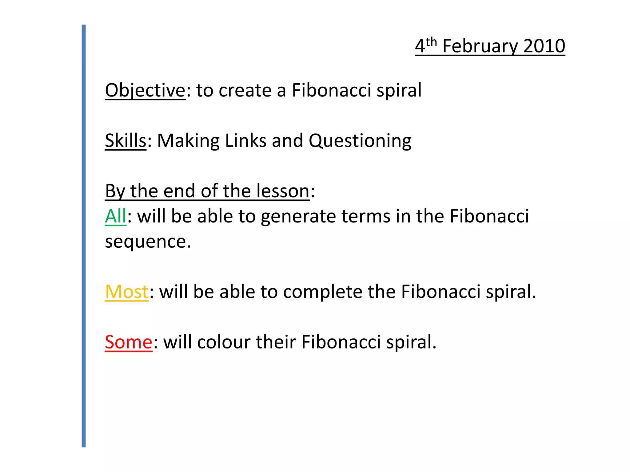 6) fibonacci spiral | PPTX