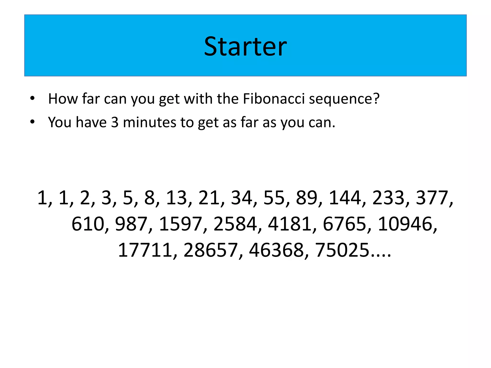 6) fibonacci spiral | PPTX
