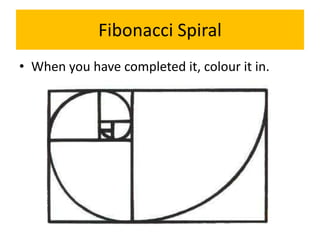 6) fibonacci spiral | PPTX