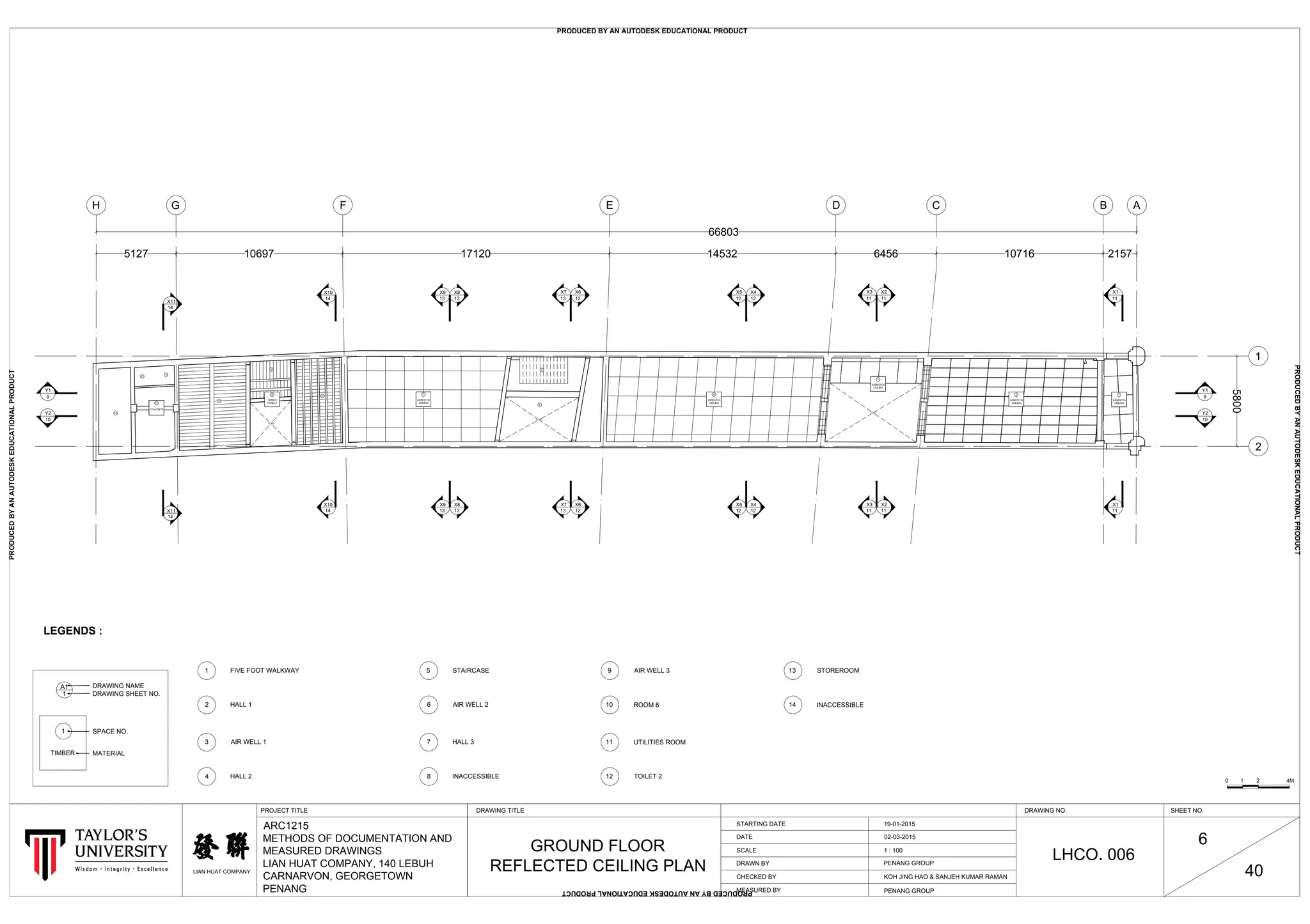 6 finalised ground & first reflected ceiling plan ready plot ground ...