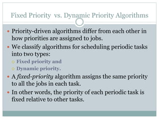 Priority driven scheduling of periodic tasks | PPTX