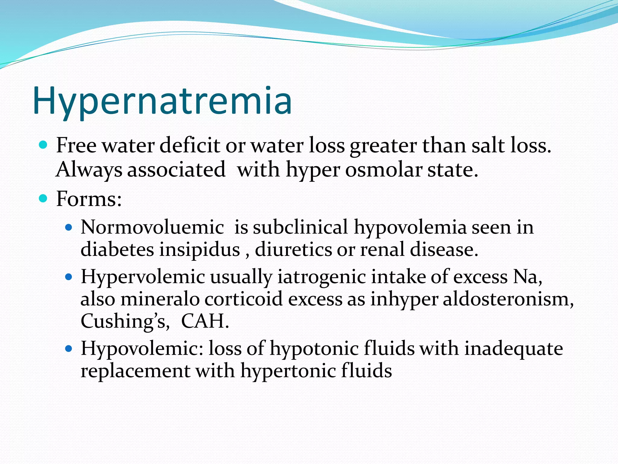 6 fluid and electrolyte abnormalities | PPTX