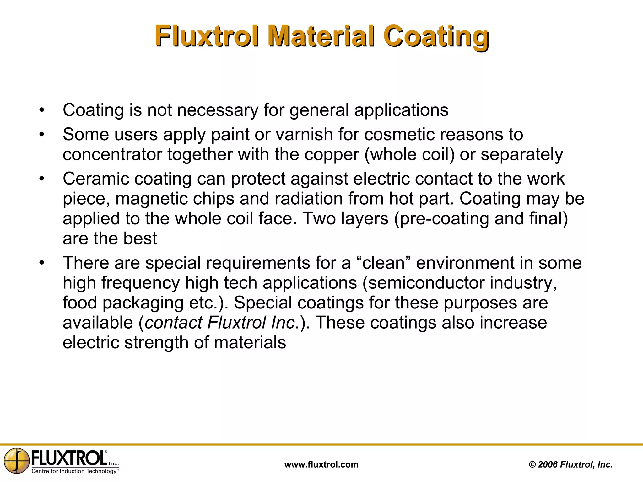 Chapter 6: Fluxtrol Materials on Induction Coils | PPT