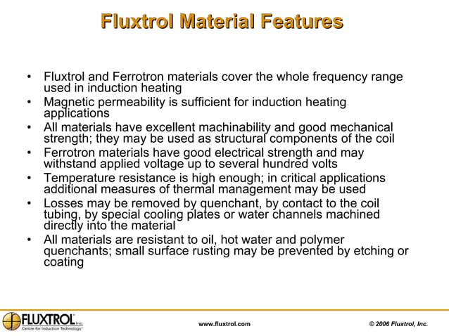 Chapter 6: Fluxtrol Materials on Induction Coils | PPT | Home ...
