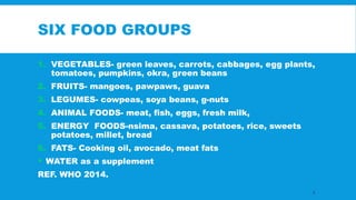 6 FOOD GROUPS & FUNCTIONS IN THE BODY.pptx