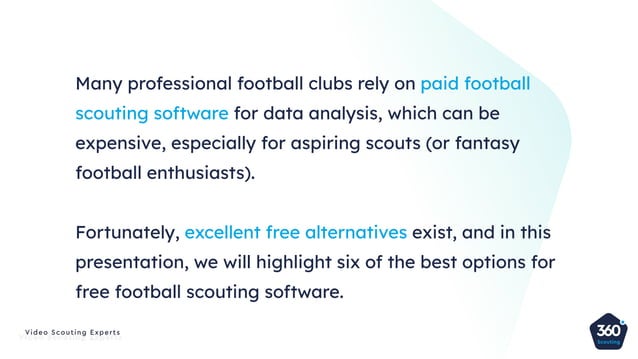 Discovering The Best Free Football Scouting Software | PPT