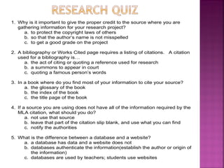 6th Grade Research Skills | PPT