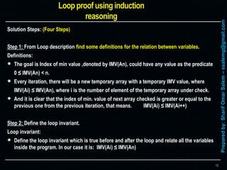 #6 formal methods – loop proof using induction method | PPT