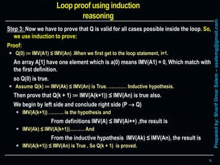 #6 formal methods – loop proof using induction method | PPTX
