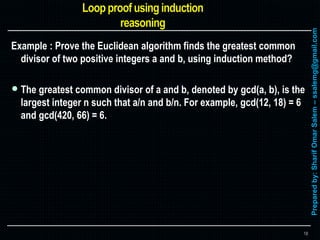 #6 formal methods – loop proof using induction method | PPT