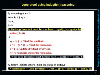 #6 formal methods – loop proof using induction method | PPTX