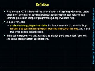 #6 formal methods – loop proof using induction method | PPTX
