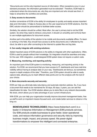 6 foundational elements of ecm | PDF