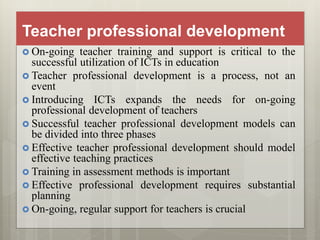 ICT and teachers | PPTX