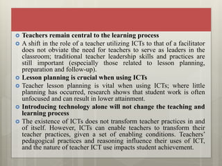 ICT and teachers | PPTX