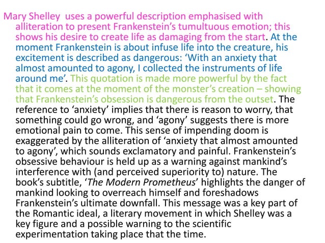 Frankenstein find Quotes | PPT