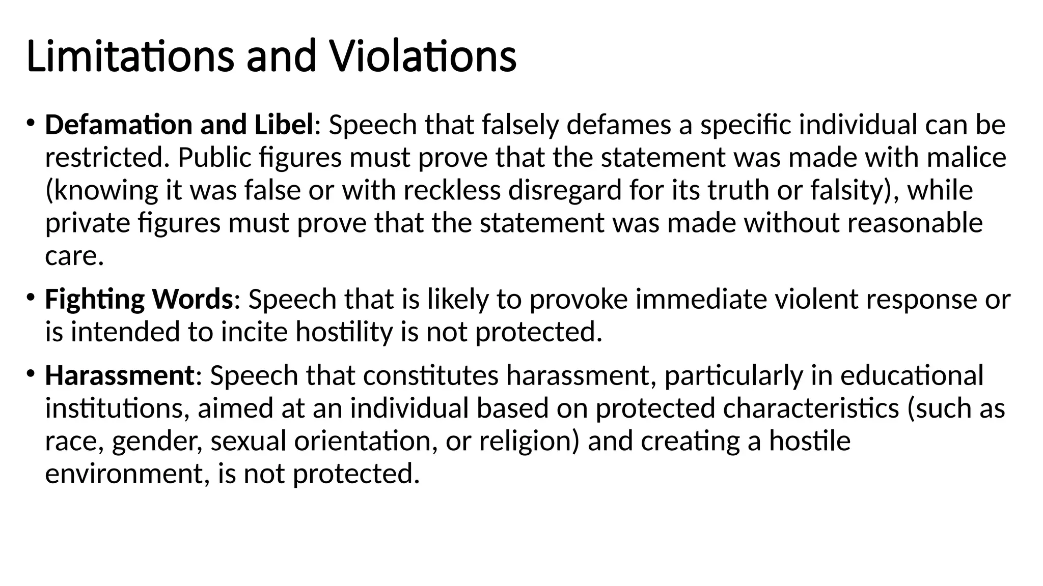 Freedom of Speech in computer science ethics | PPTX