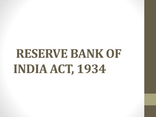 6 fr rbi act 1934 | PPT