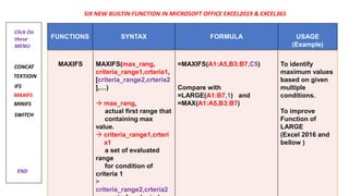 6 Function Built In (Excel 2019 dn 365).pptx