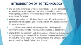 6G,5G,4G.pptx seminar ppt for engineering students | PPTX
