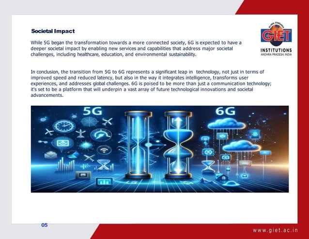 6g-report for seminar for B.tech, M.tech, MCA students 2023-24 | PPTX | Internet | Computing