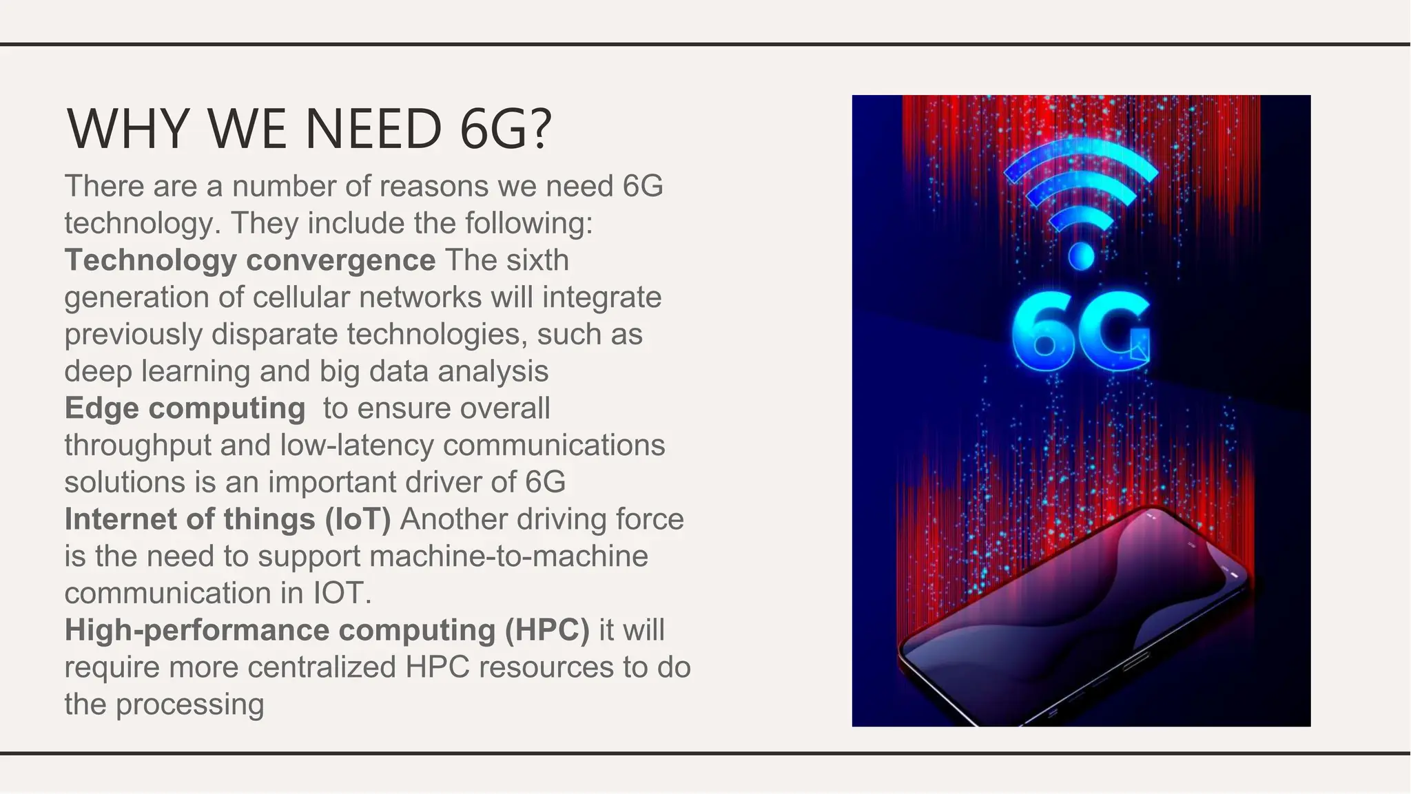6G TECHNOLOGY:REVOTION FROM 1G TO 6G AND ADVANTAGES-DISADVANTAGES | PPTX