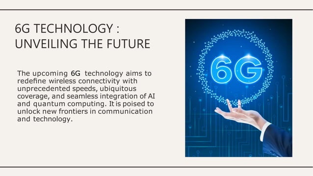 6G TECHNOLOGY:REVOTION FROM 1G TO 6G AND ADVANTAGES-DISADVANTAGES | PPTX