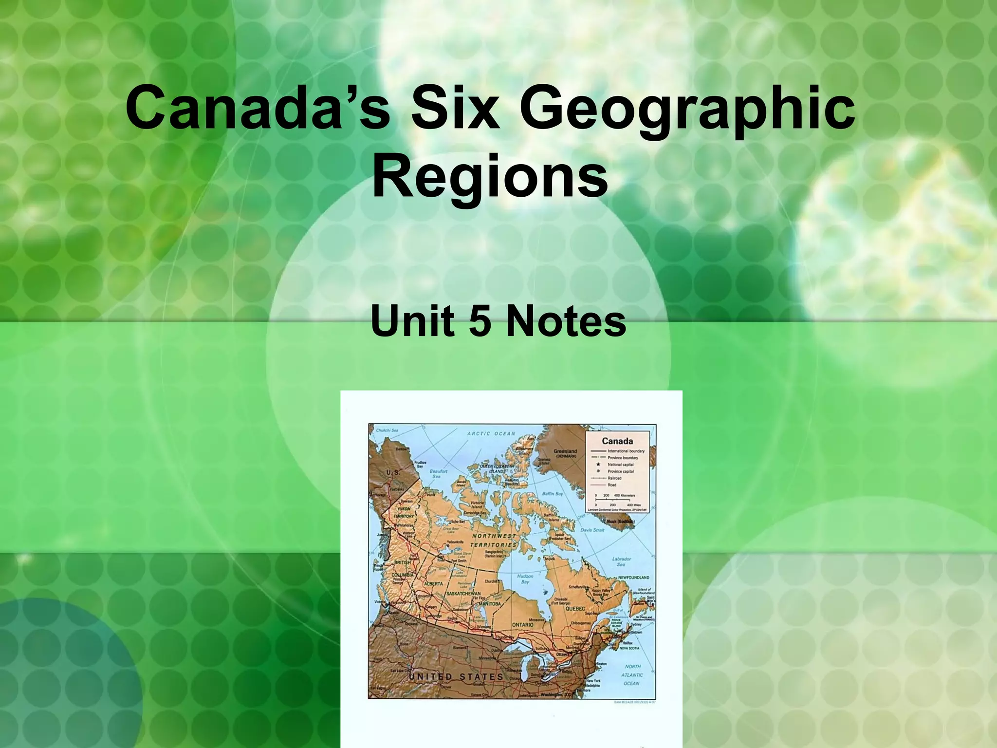 6 Geographic Regions | PPT