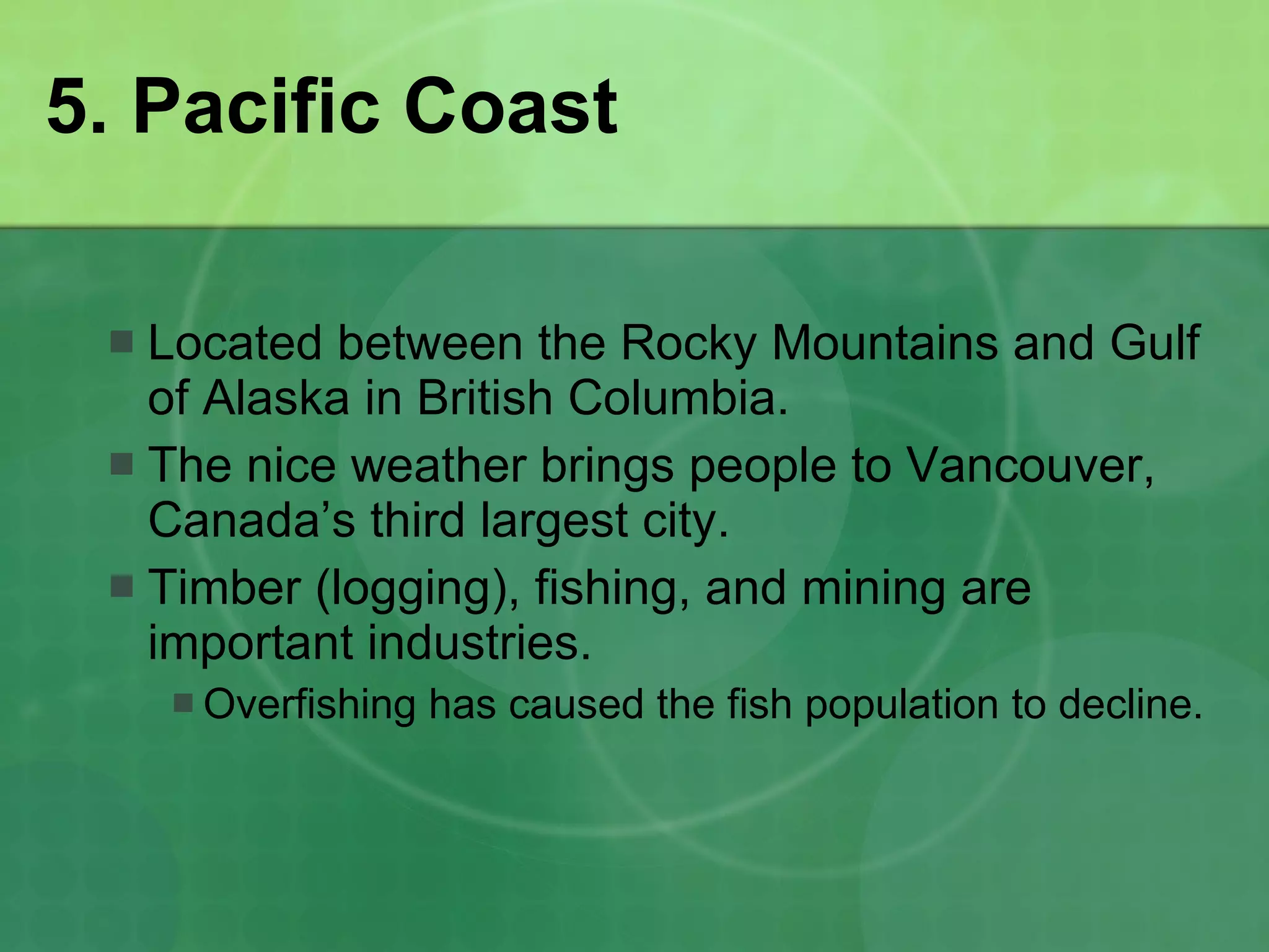 6 Geographic Regions | PPT