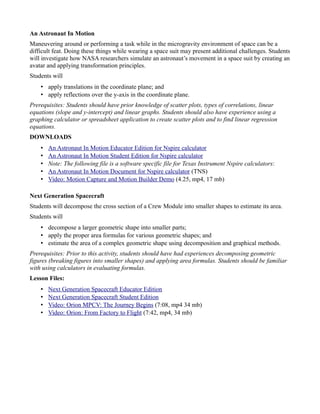 6 Geometry Stem Lessons from NASA | PDF