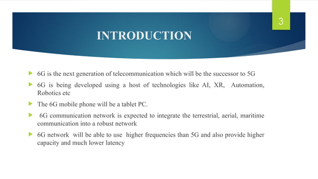 6G MOBILE TECHNOLOGY by student of college.ppt | Computer Networking ...