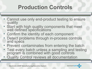 InstantGMP Compliance Series - Improving Batch Production Records | PPT
