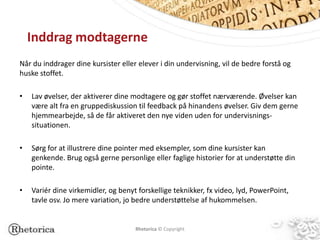 Gode råd til undervisningsteknik | PPT