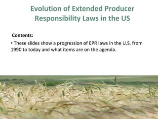 6 Growth of extended producer responsibility laws | PPT