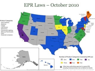 6 The growth of extended producer responsibility laws in the U.S. | PPTX